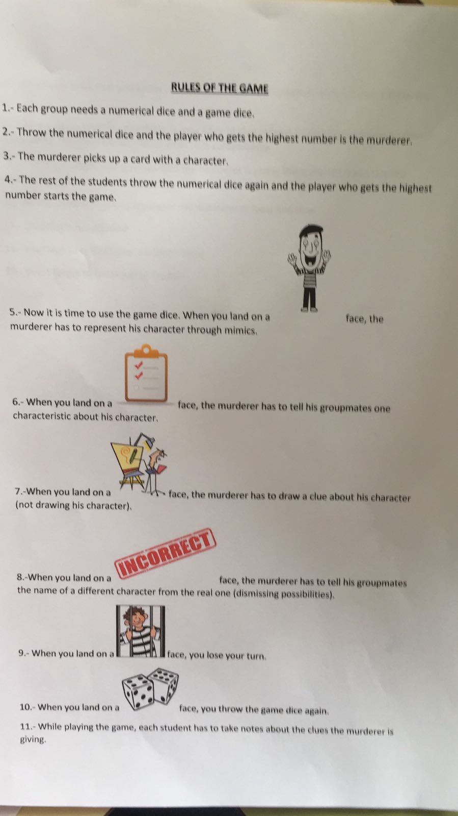 OUR ENGLISH CLASS: Games as a communicative tool.