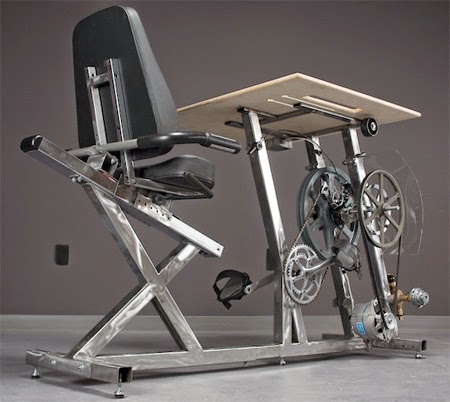 Pedal powered machines can also drive water pumps, air compressors, and ...