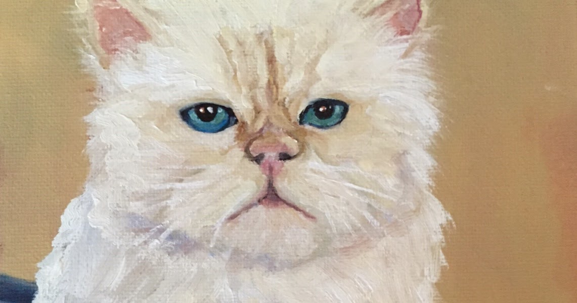 Renee Brennan Art: Day 22 - Smoosh! the Original Grumpy Cat