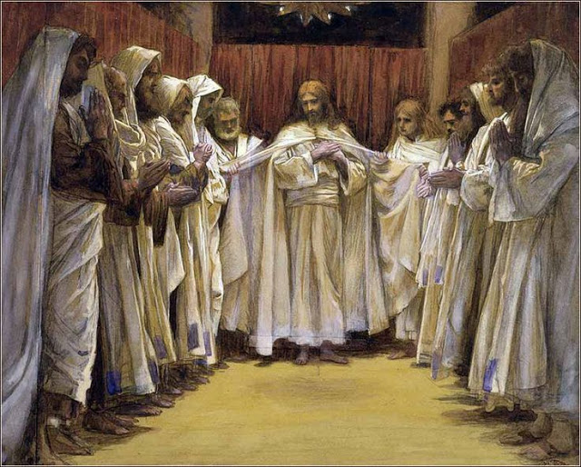 Scripture for Today: Acts 1:10-14 ~ white robes