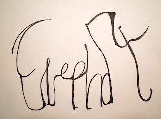 An Elephant a Day: Elephant No. 282: Hidden Word Optical Illusions