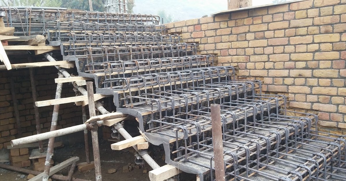 Construcción de Escaleras, Gradas: Trazado y materiales utilizados