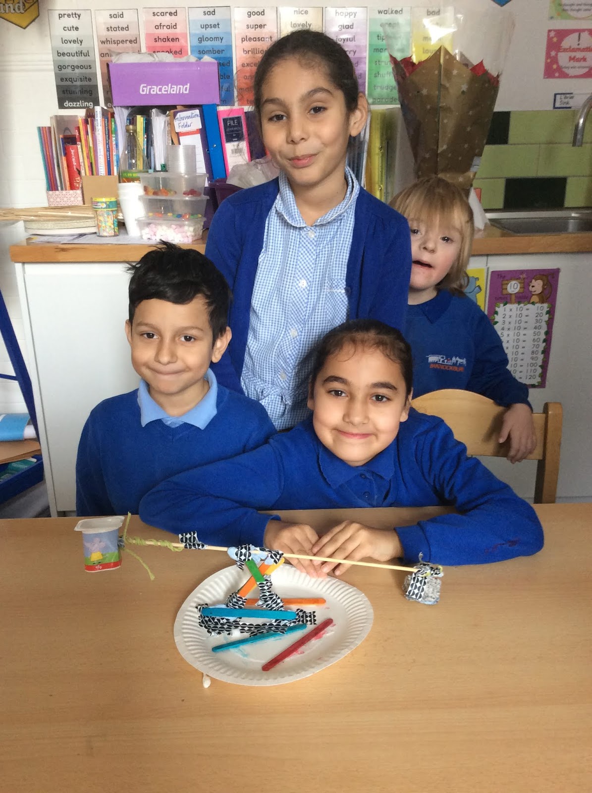 Bannockburn Primary: DT in Walnut - Egyptian Shadufs!