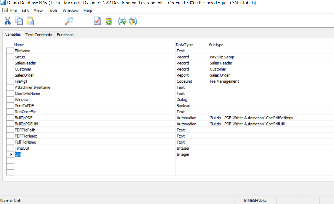 Microsoft Dynamics NAV By Binesh & Shilpa: Printing Documents to PDF ...