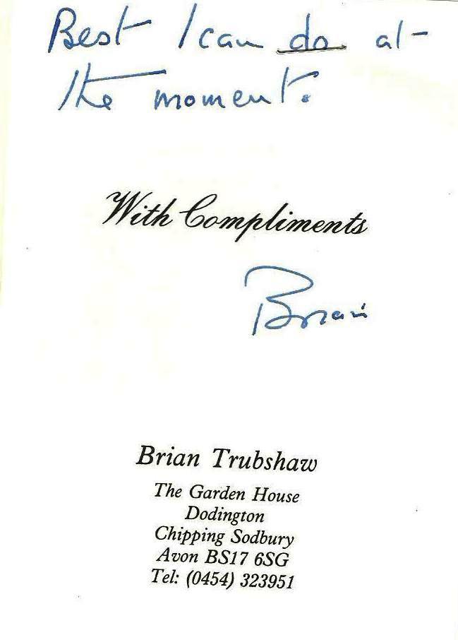 Test & Research Pilots, Flight Test Engineers: Brian Trubshaw 1924-2001