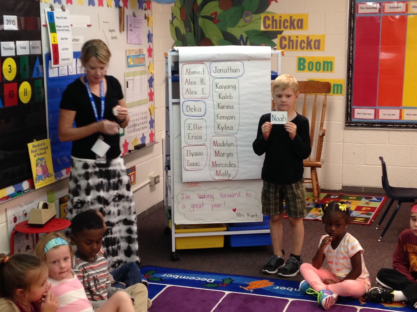 Mrs. Kurt's All Star Kindergarten Blog: Name Chart