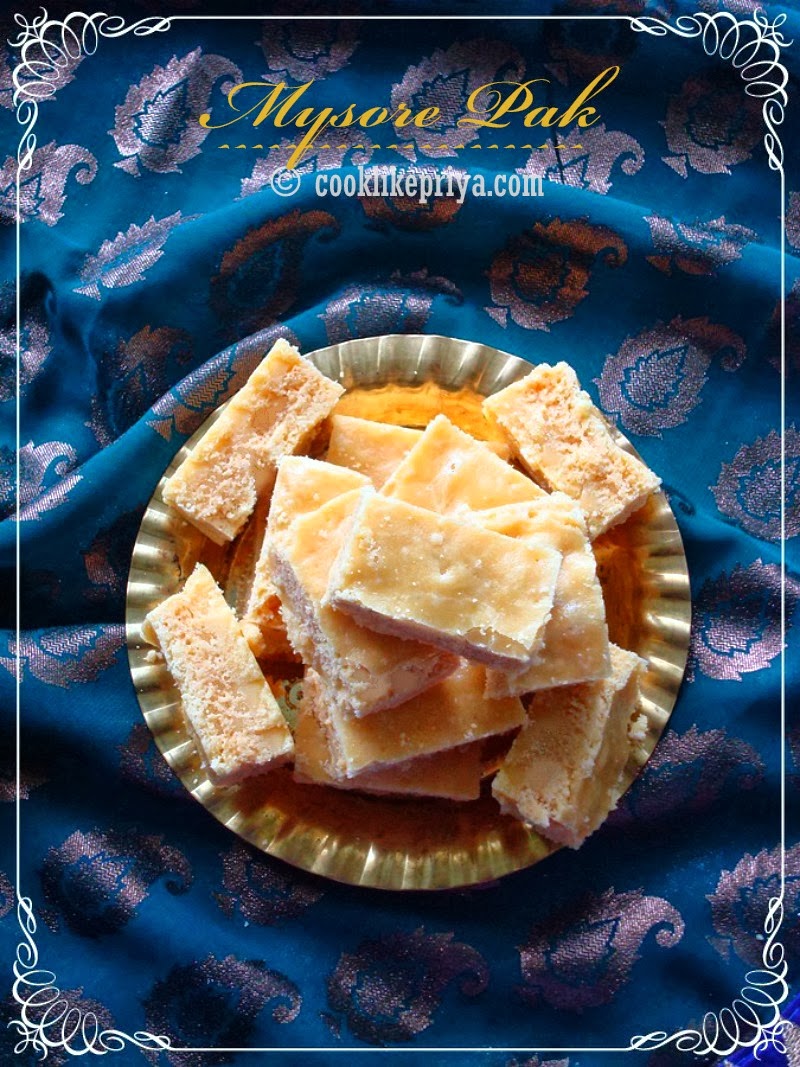 Cook like Priya: Mysore Pak | South Indian Mysore Pak