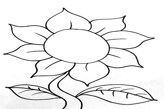 72 Gambar Mewarnai Bunga Untuk Anak PAUD dan TK | gambar mewarnai bunga