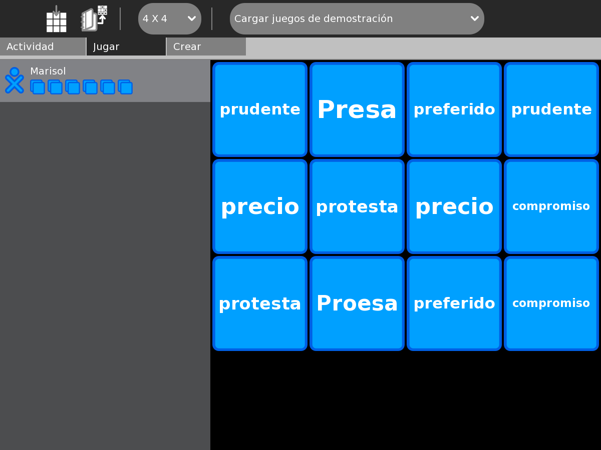 XO como Recurso de Aprendizaje: Palabras con pra, pre , pri, pro, pru