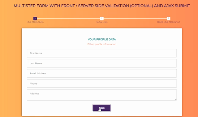 Script Code Multi Step Form With Ajax Submit