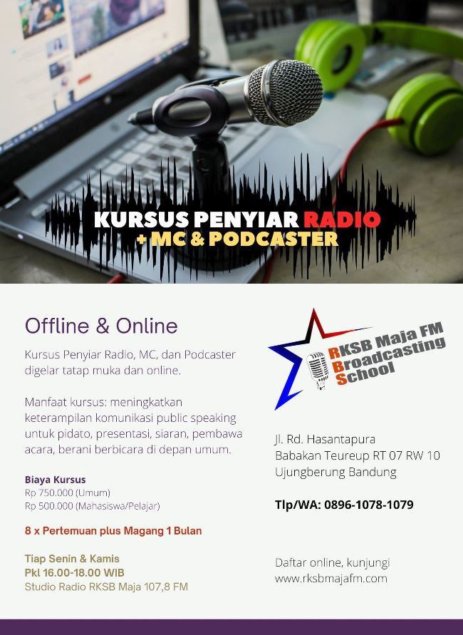 Mau Jadi Penyiar, Podcaster, dan MC? Kuy Ikut Kursus Penyiar Radio RBS ...