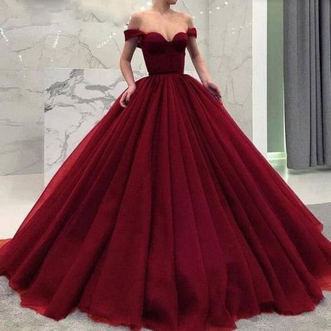 2019 modest red prom dresses collection