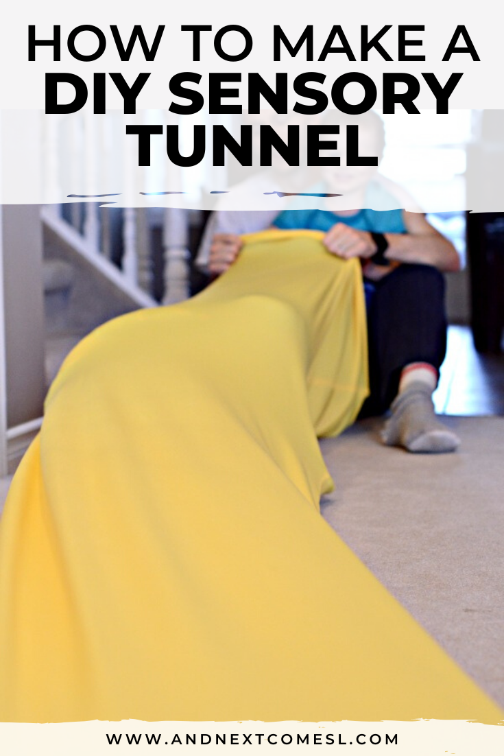 How to Make a DIY Sensory Tunnel | And Next Comes L - Hyperlexia Resources