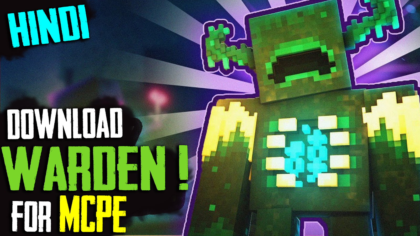 Minecraft 1.17 Warden Mob Addon For Minecraft Pe | Minecraft 1.17 ...