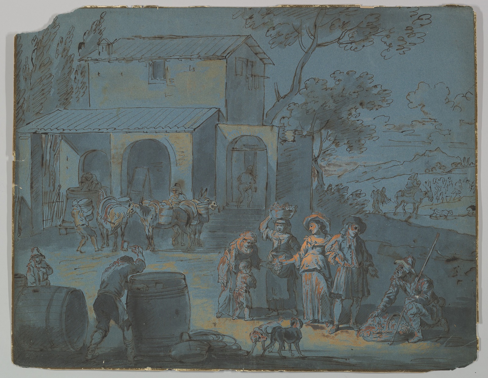 Spencer Alley: Blue Paper – Northern European Drawings – 1700-1800