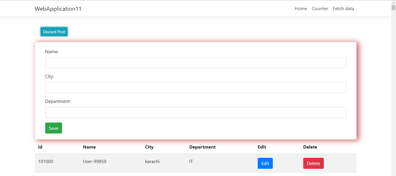 Microsoft Net Technologies 2 Add New Records In Sql Server Table In React Js By Using Default
