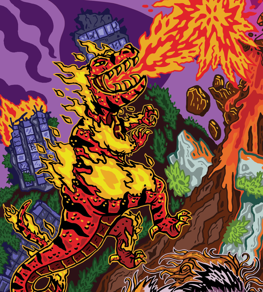 Pretty Weird Art: Pretty Weird Art: Primal Rage Poster