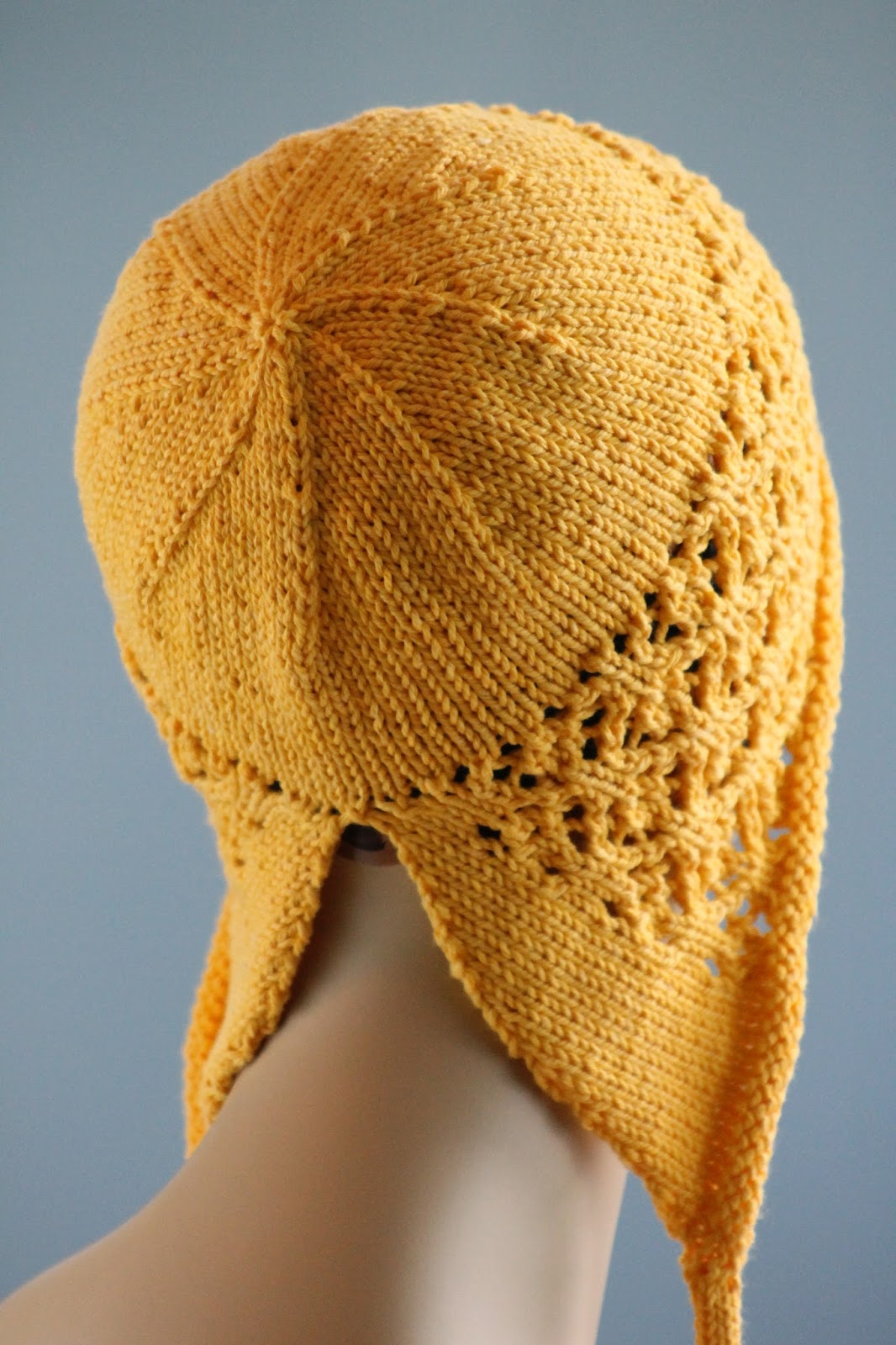 Balls to the Walls Knits: Floral Mesh Bonnet