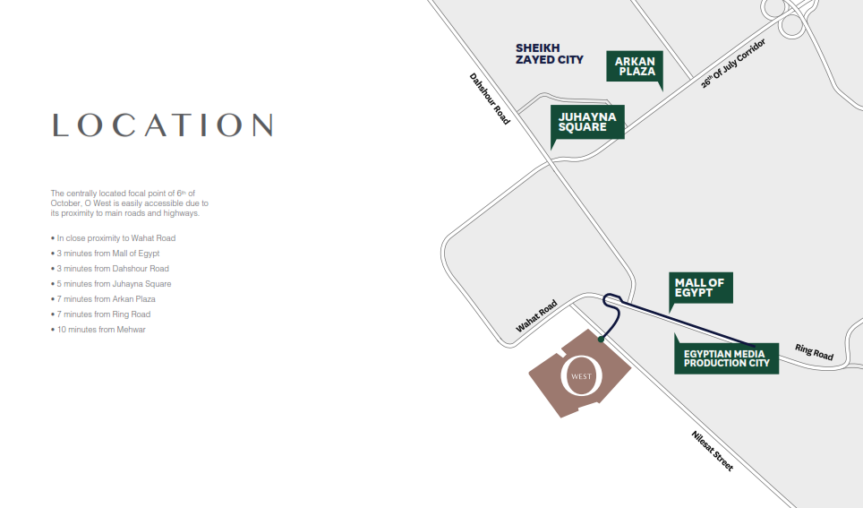 أحجز وحدتك الأن في مجتمع Owest لشركة orascom development بالسادس من ...