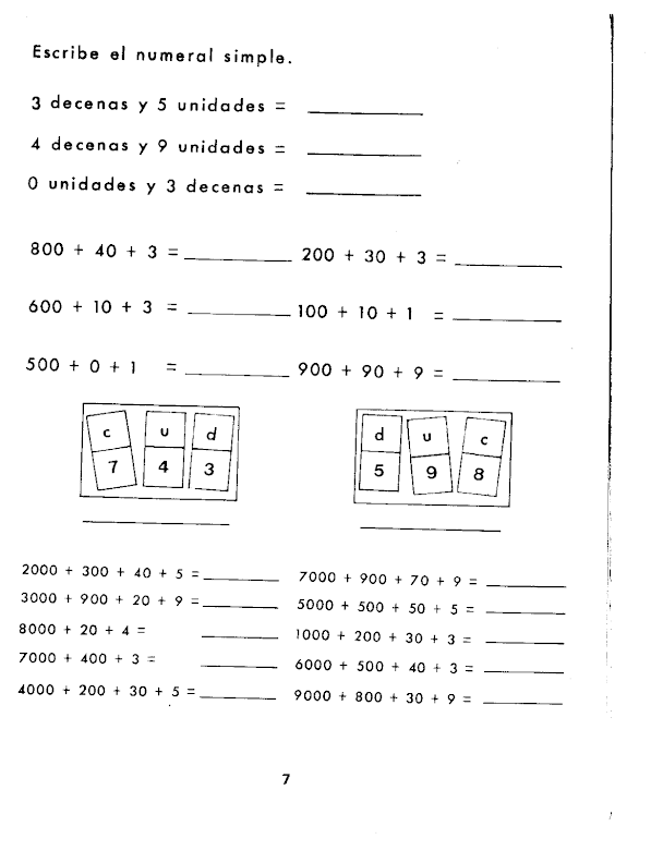 Tareas Unidad 3.1 Sentido Numérico