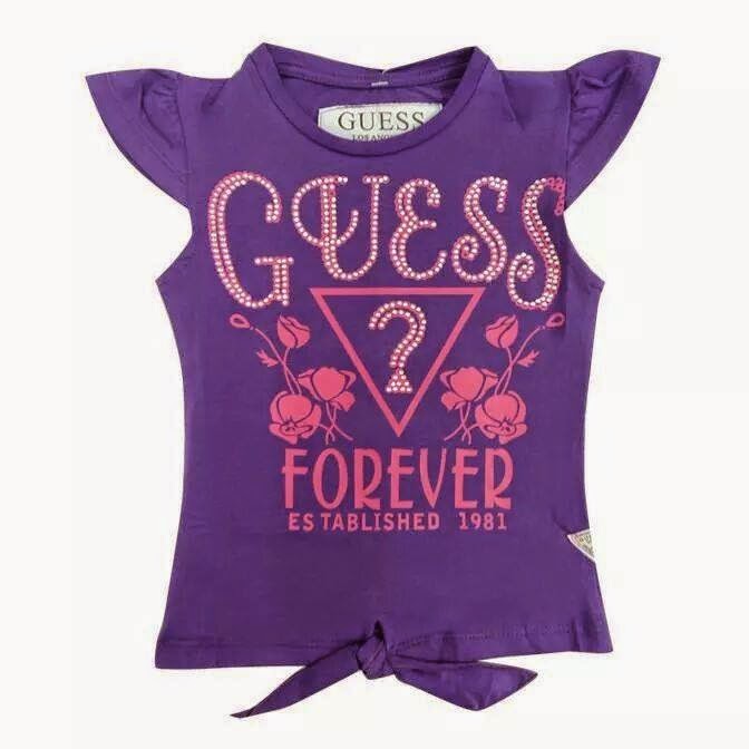 Little Star Kids Collection: GUESS GIRLS T-SHIRT >>Size 2 , 4 , 6 , 8 ...