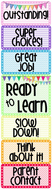 Mrs. Heeren's Happenings: Chevron Behavior Chart