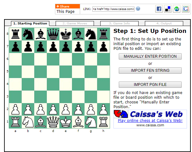 ABC : ECHECS: Editeur de parties d'échecs : Tutoriel avec Caissa PGN ...