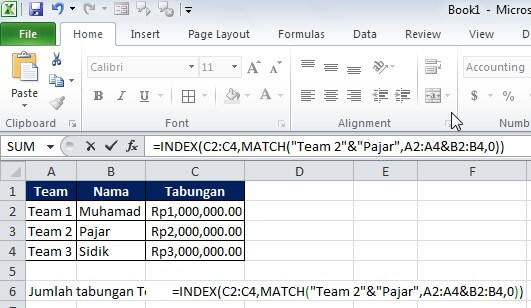 Rumus Array Ms Excel Mengetahui Data Dengan Dua Kriteria