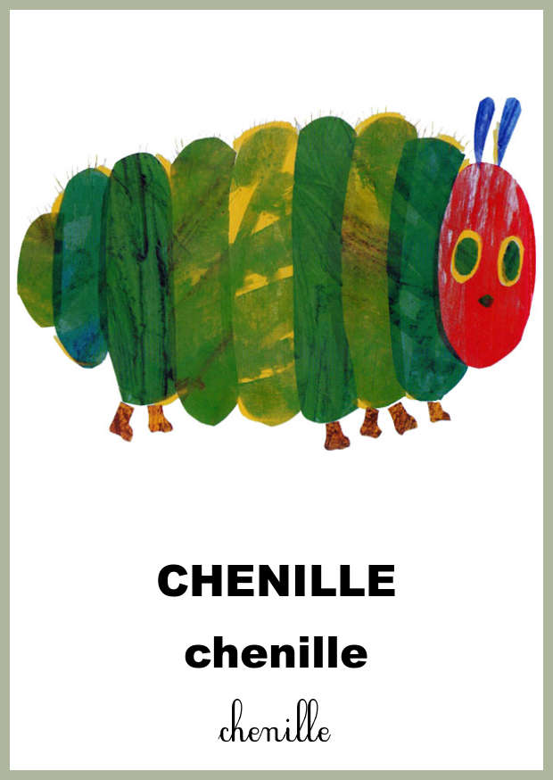 ID 2 profs : le blog: Cartes de nomenclature de la chenille qui fait ...