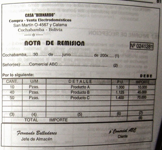 Formato Nota de remision o nota de entrega | FINANZAS y CONTABILIDAD