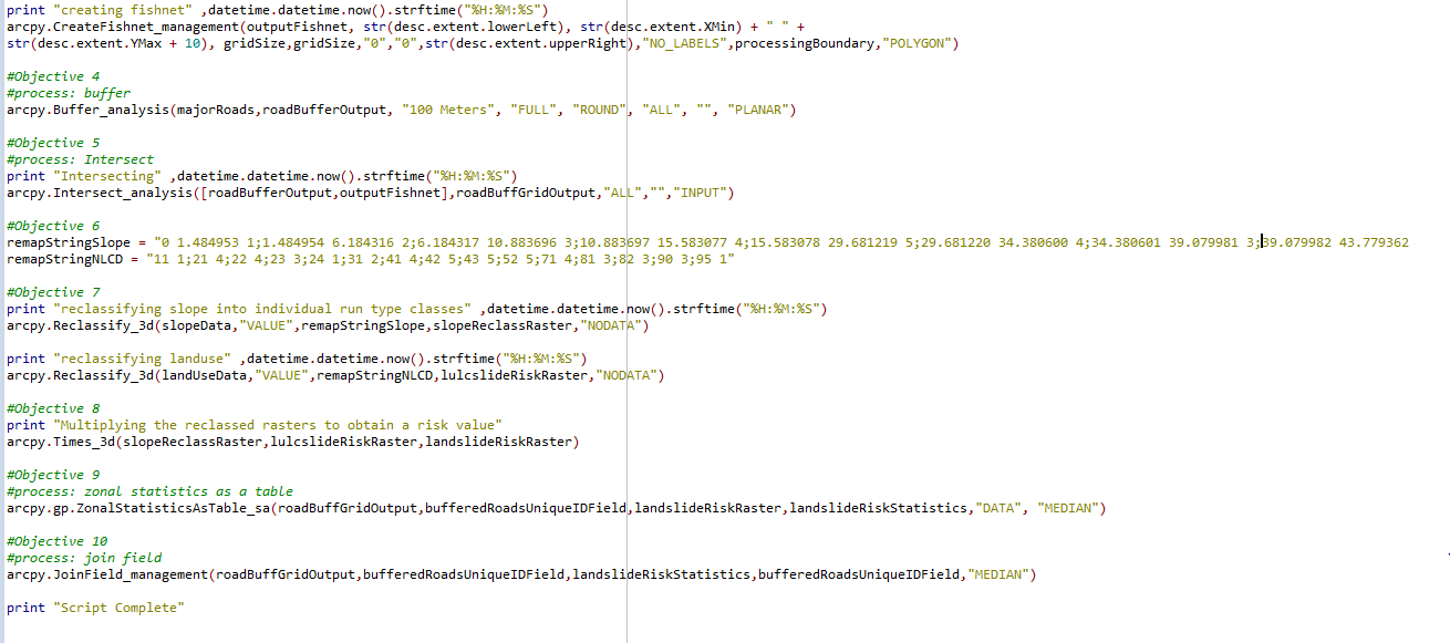 Geography 491: Python Scripting Geography 491: Python Scripting