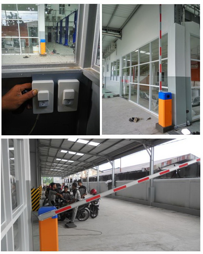SMART PINTU BESI PRESS: Pemasangan Barrier Gate / Portal Parkir Otomatis