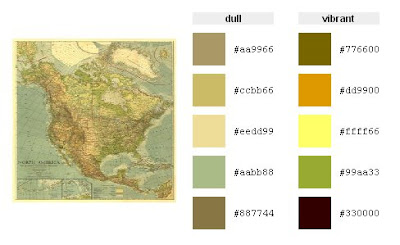 c{heart}ography: Vintage Colour Palette for Maps