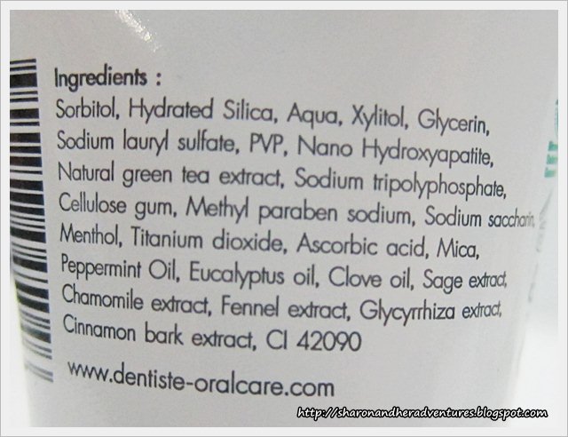 Sharon and her adventures...: Dentiste Premium Whitening Intensive ...