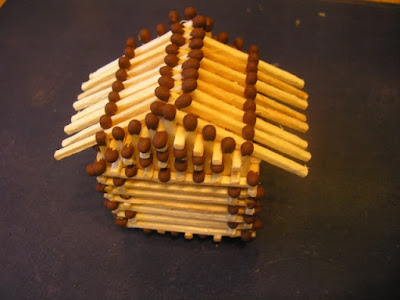 How to make house from matches - crazzy craft