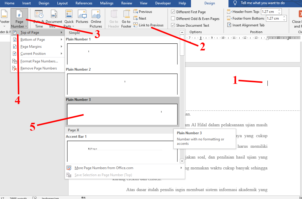 Bang Adam 13: Cara Membuat Nomor Halaman Pada Skripsi/TA dan Makalah ...