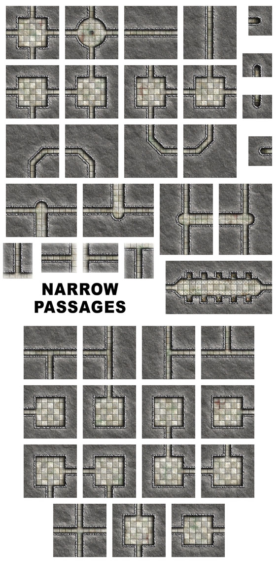 The Crooked Staff Blog: Narrow Passage (VTT) tiles.