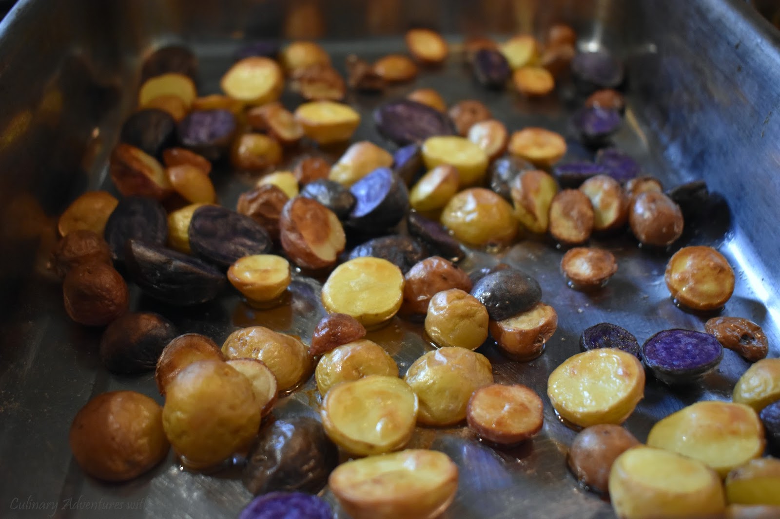 Roasted Marble Potatoes with Red Chard and Pasta # ...