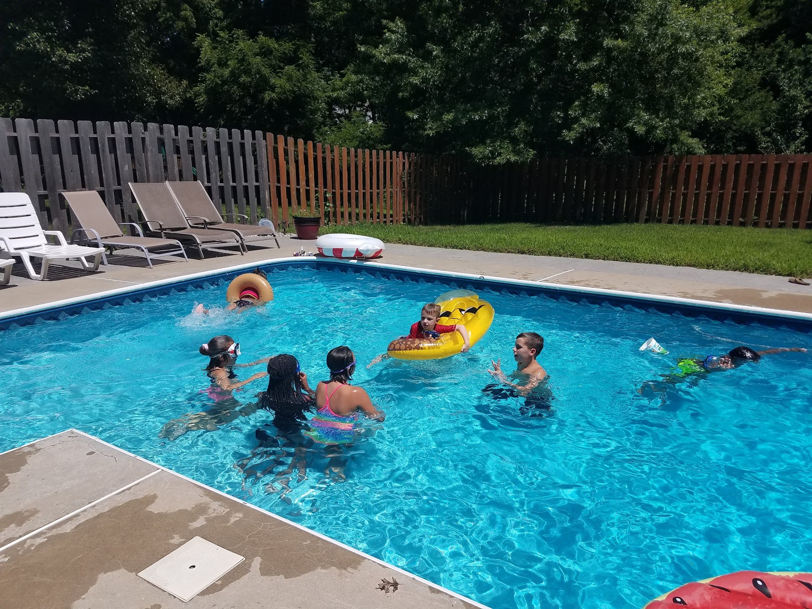 Benton Family: July 10th (Swim Meet/Swimming w/Friends/Mom Night Swim)