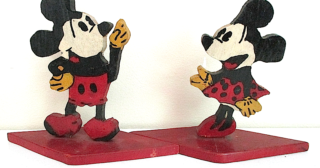 Dull Tool Dim Bulb: Folk Art Mickey and Minnie Mouse Handmade Cartoon ...