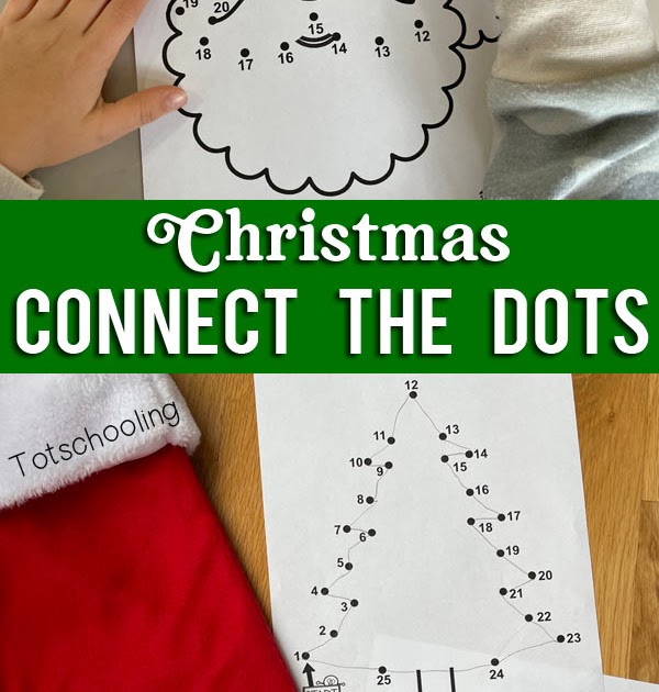 Christmas Connect the Dots | Totschooling - Toddler, Preschool ...