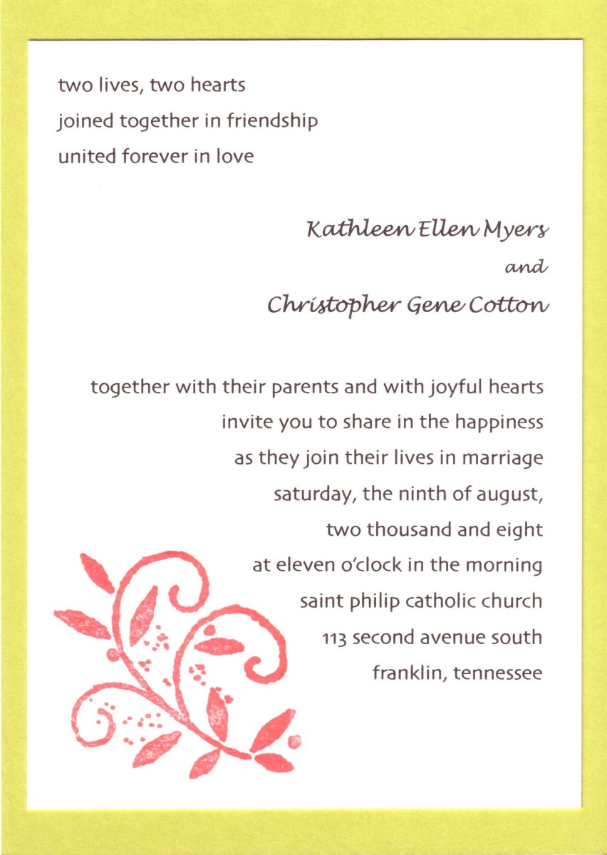 Wedding Invitation Letter Sample - Birthday Letter
