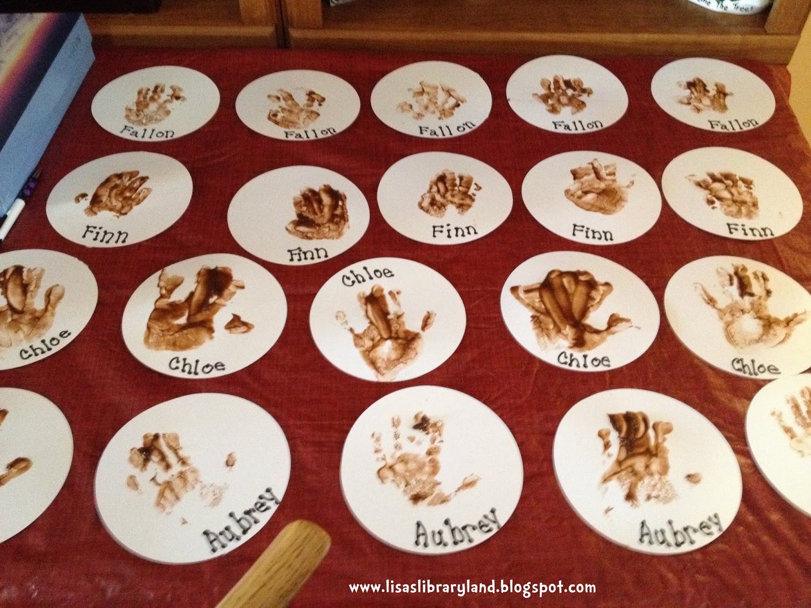 Libraryland: Chocolate Handprint Reindeer, Round 2