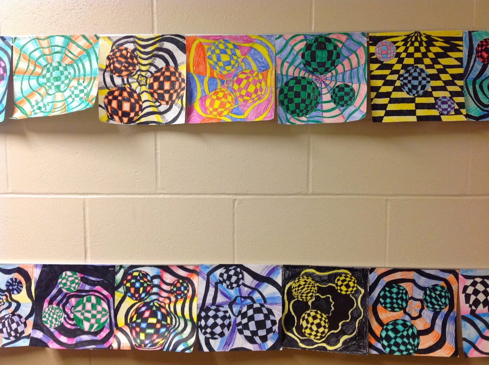 Miss Arty Pants: 5th Grade Optical Illusions