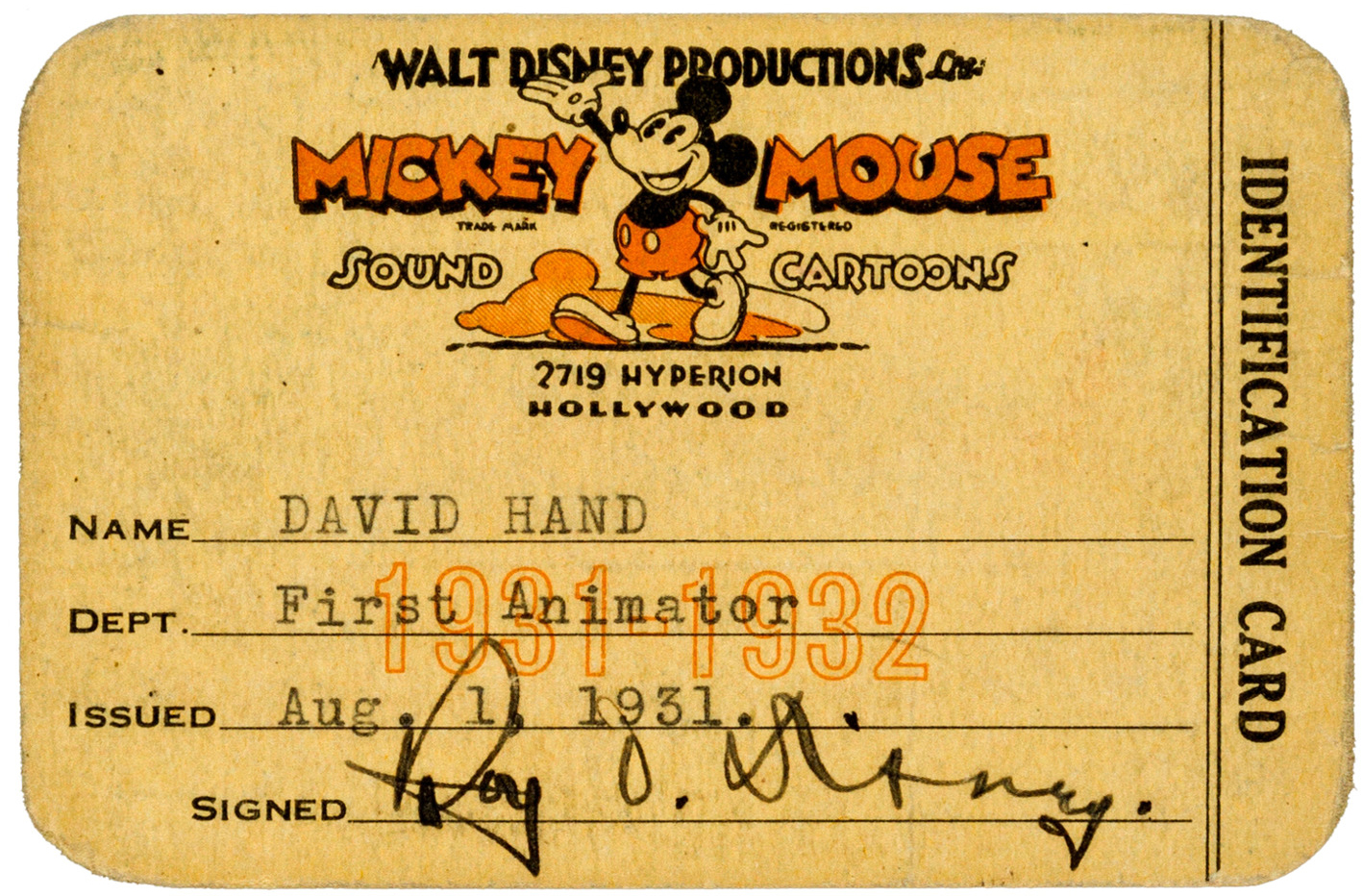 Filmic Light - Snow White Archive: David Hand Ephemera