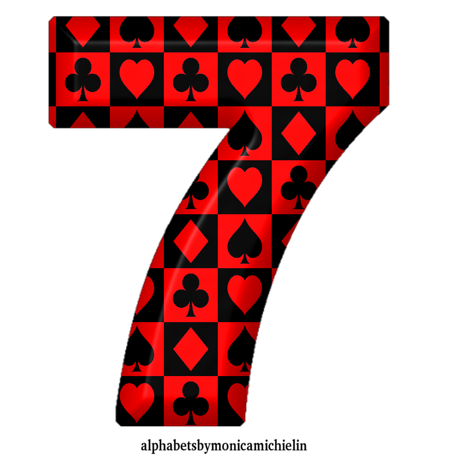 M. Michielin Alphabets: RED BLACK SUIT PLAYING CARDS ALPHABET, NUMBERS ...