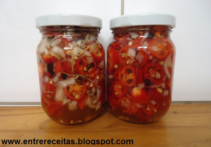 Entre Receitas: Conserva de pimentas