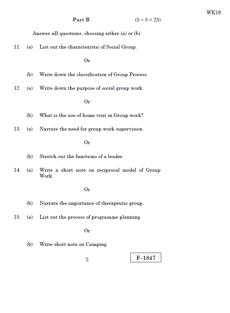 Alagappa University M.S.W., Social Work - SOCIAL GROUP WORK APRIL 2019 ...