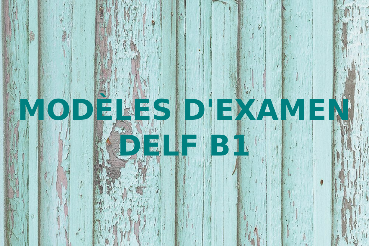 MODÈLES D'EXAMEN DELF B1 | marinafrances.blogspot.com