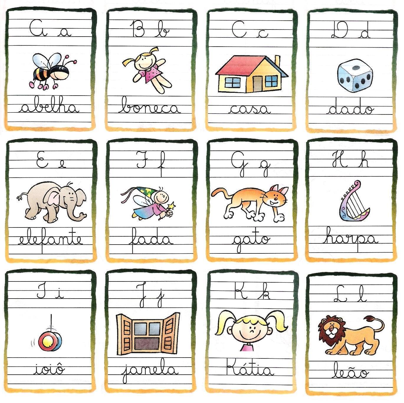 Meu Cantinho Preferido: Alfabeto manuscrito